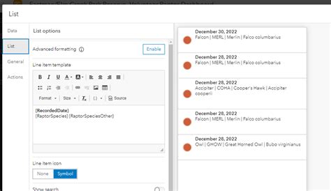 Arcgis Dashboards List Widget Map Symbology Issu Esri Community