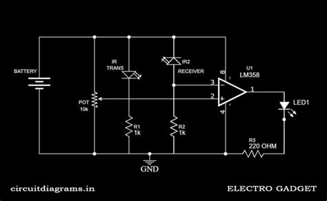 Infrared Sensor Obstacle Detector Circuit Using Lm358 Sensor Infrared Detector