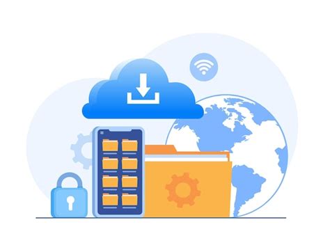 Premium Vector File Management Administration Data Filing Concept