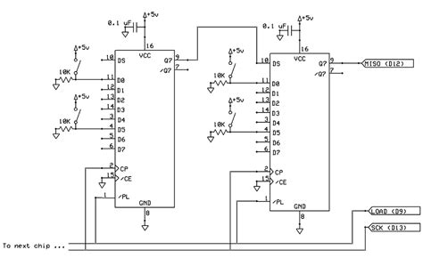 Gammon Forum Electronics Microprocessors Using A Hc Input Shift Register