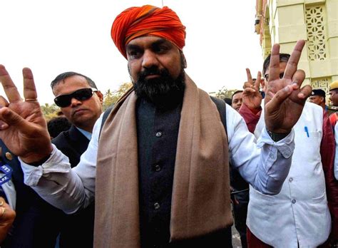 Bihar Deputy Chief Minister Samrat Choudhary Flashes Victory Sign After