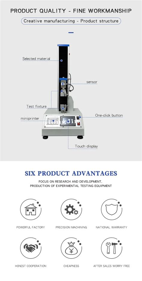 Mini Tensile Tester Computerized Tension Testing Machine