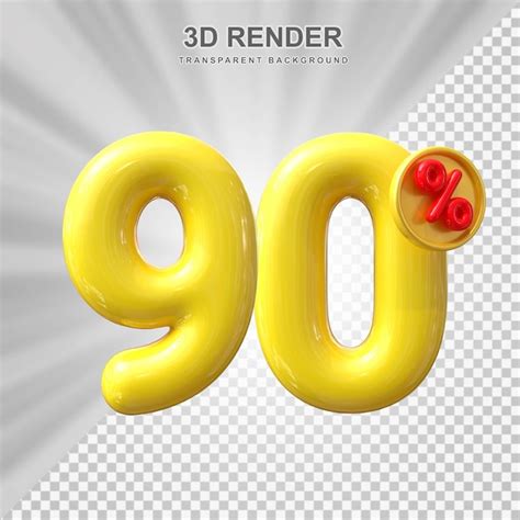 Premium PSD | 90 percent discount sale off 3d