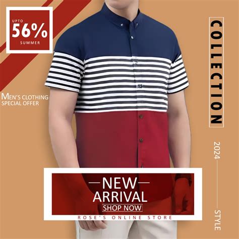 🔥baju Lelaki Lengen Pendek 💯 Cotton Men Shirt Shopee Malaysia