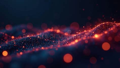 Sleek Lines Glowing Tech Elements Dark Background Business Layout