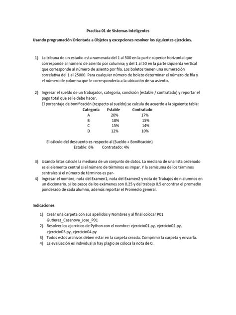 Practica 01 Python Pdf