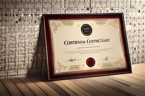 Premium Ai Image A Certificate For The 3d Engineering