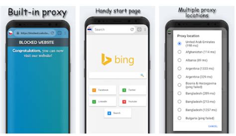Best Proxy Browsers For Android IOS