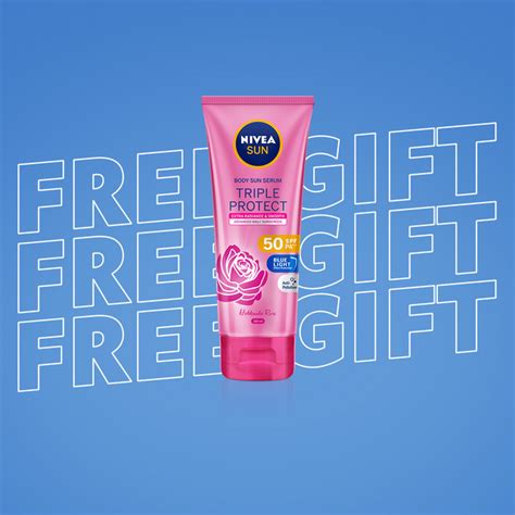 Jual GIFT NIVEA SUN Triple Protect Body Extra Radiance Smooth SPF50