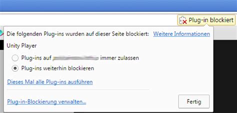 Unity Web Player Blockiert So Entsperrst Du Das Plug In Um Onlinespiele Spielen Zu Können