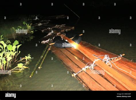 Illegal Timber Seen In The River Coming From The Protected Forests Of