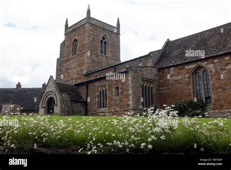 St Nicholas Church Bringhurst Leicestershire England Uk Stock