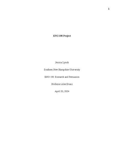 Module 7 Final Project 250 250 ENG 190 Project Jessica Lynch