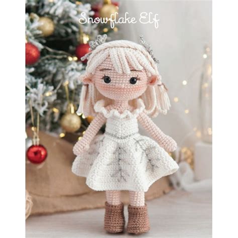 Jual Amigurumi Snowflake Elf Boneka Rajut Elf Shopee Indonesia