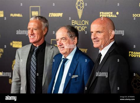 Didier Deschamps Noel Le Graet And Guy Stephan During The Red Carpet