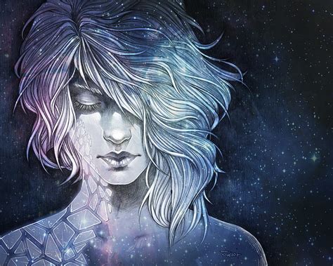 1290x2796px 2k Free Download Art Universe Girl Face Hd Wallpaper