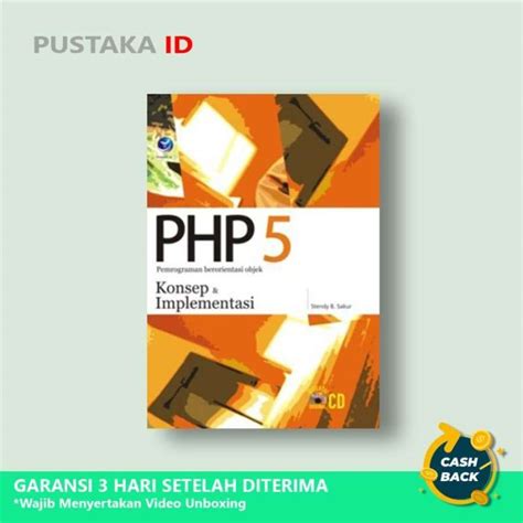 Jual Buku Php 5 Pemrograman Berorientasi Objek Konsep Dan Implementasi