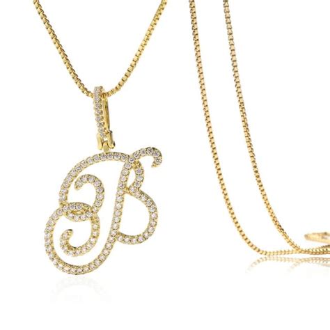 Paris Icey Cursive Letter Necklace Heircessory