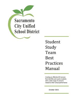 Fillable Online Scusd Sst Best Practices Manual Fax Email Print Pdffiller