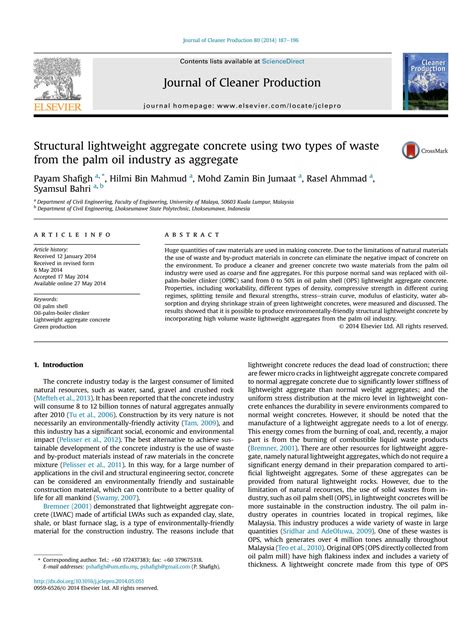 Solution 2014 686 Structural Lightweight Aggregate Concrete Using Two