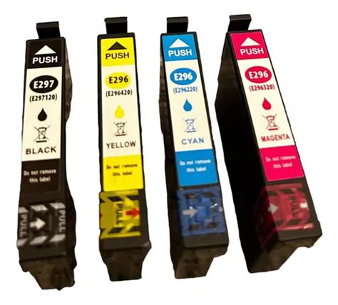 Pack 4 Tintas Epson 296 297 Alternativo Alto Rendimiento Xl Cuotas