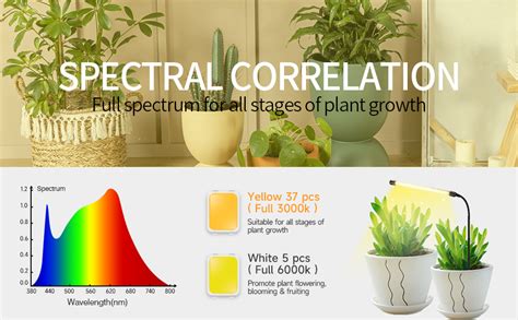 Bseah Grow Light For Indoor Plants 2 Pack Full Spectrum