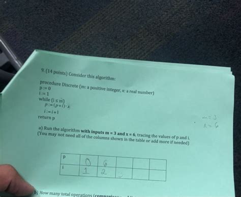 Solved 914 Points Consider This Algorithm Procedure