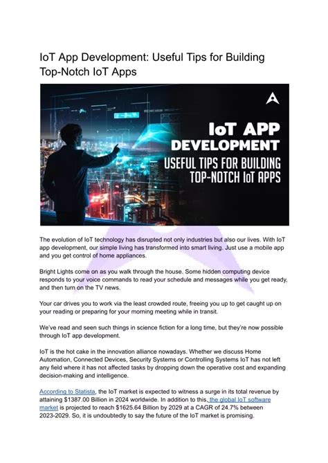 PPT - IoT App Development Guide: Useful Tips for Building Top-Notch IoT ...
