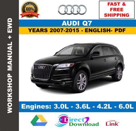 Workshop Manual Audi Q7 2007 2015 Includes Electrical Wiring Diagrams