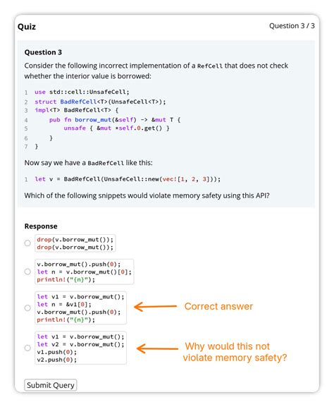 Rust Book Quiz Ch 15 5 Interior Mutability Help The Rust Programming Language Forum