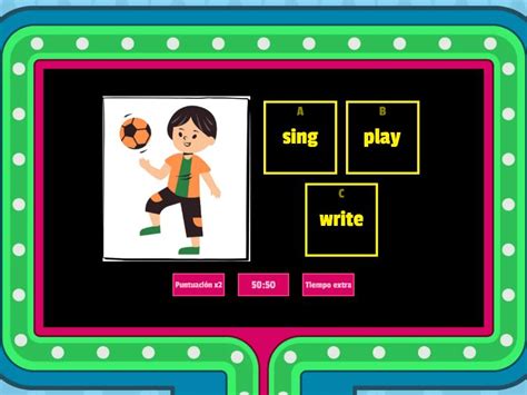 Action Verbs Gameshow Quiz