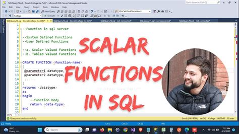 24 Scalar Function How To Createalterdelete How Does Scalar
