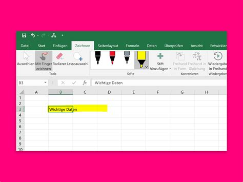 Zeichnen In Excel Schieb De