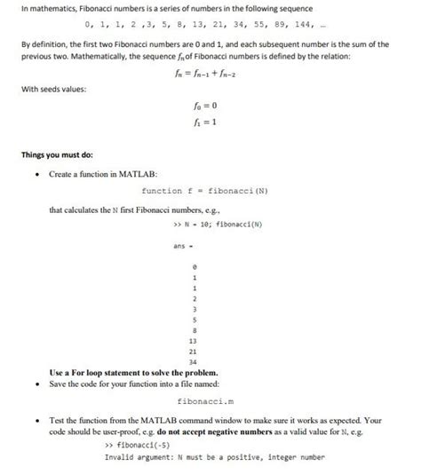 Solved In Mathematics Fibonacci Numbers Is A Series Of
