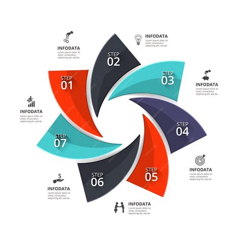Premium Vector Vector Infographic Element Cycle Diagram With 7 Options Parts Steps Or Processes