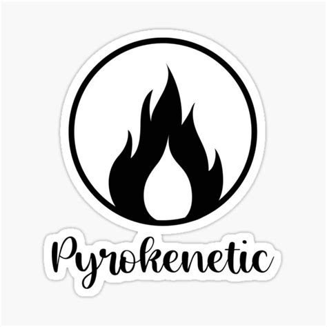 Kotlc Pyrokenetic Ability Badge Sticker For Sale By Sprout123