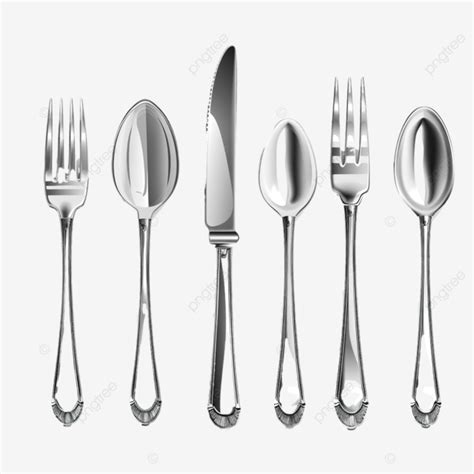 현실적인 은제품 평면도 하얀색 검은색 음식 Png 일러스트 및 이미지 에 대한 무료 다운로드 Pngtree