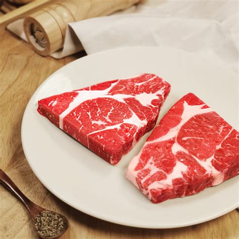 祁连牧歌 国产安格斯原切上脑牛排 360g袋（2片）国产原切牛排 冷冻 商品详情 光明菜管家