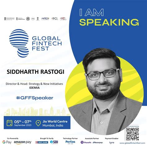Siddharth Rastogi On Linkedin Gffspeaker Gff2023 Fintechrevolution