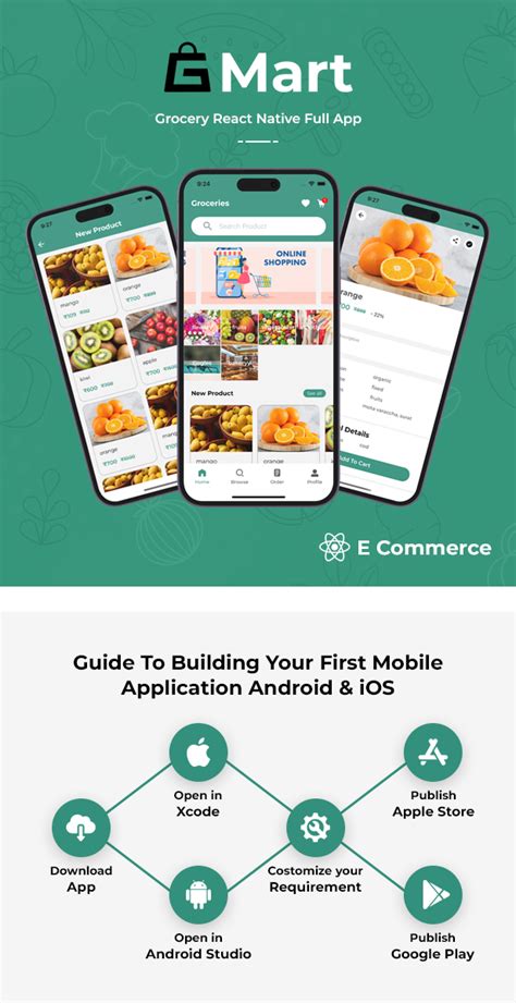 gmart e commerce react native app with react admin and rest api top