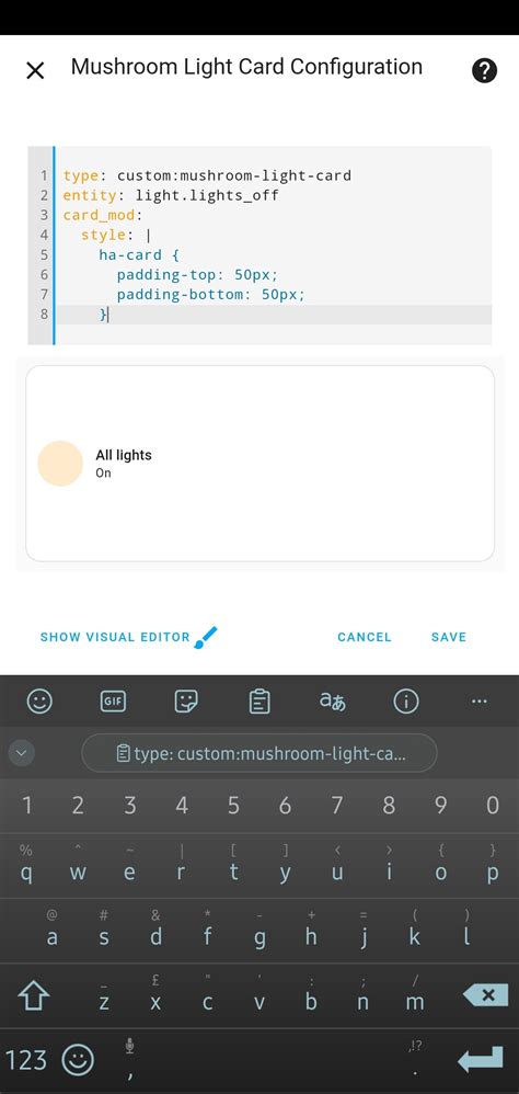 Mushroom Cards Card Mod Styling Config Guide Page 48 Community