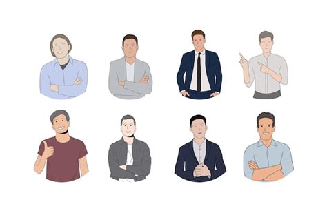 Illustration De Jeune Bel Homme Vecteur Gratuite