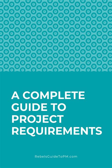 Project Requirements The What Why And How
