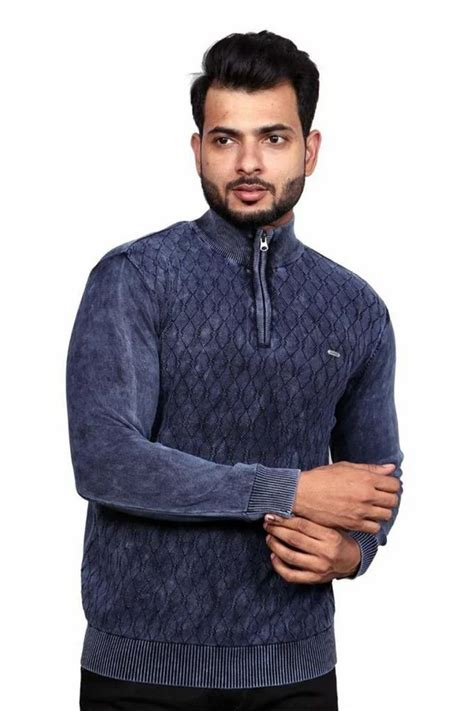 Wool Men Blue Sweaters At ₹ 380piece In Ludhiana Id 2853587669562