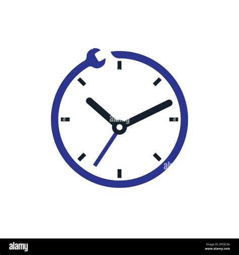 Service Time Vector Logo Design Repair Time Logo Design Template Stock Vector Image And Art Alamy
