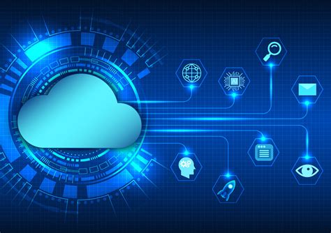 Smart Cloud Technology With A Technology Circle Background With An