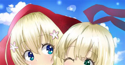 女の子 グリムノーツのアリスと赤ずきんの衣装をチェンジ！ 鳳梨のイラスト Pixiv