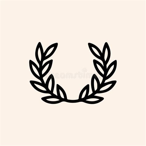 Elegant Laurel Wreath Icon Stock Illustrations 13032 Elegant Laurel