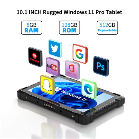 Higole F7g Rugged Windows 11 Pro Tablet 10 1 4g Lte Gps Aio Mini