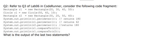 Solved Q Refer To Q Of Lab In Coderunner Consider The Chegg
